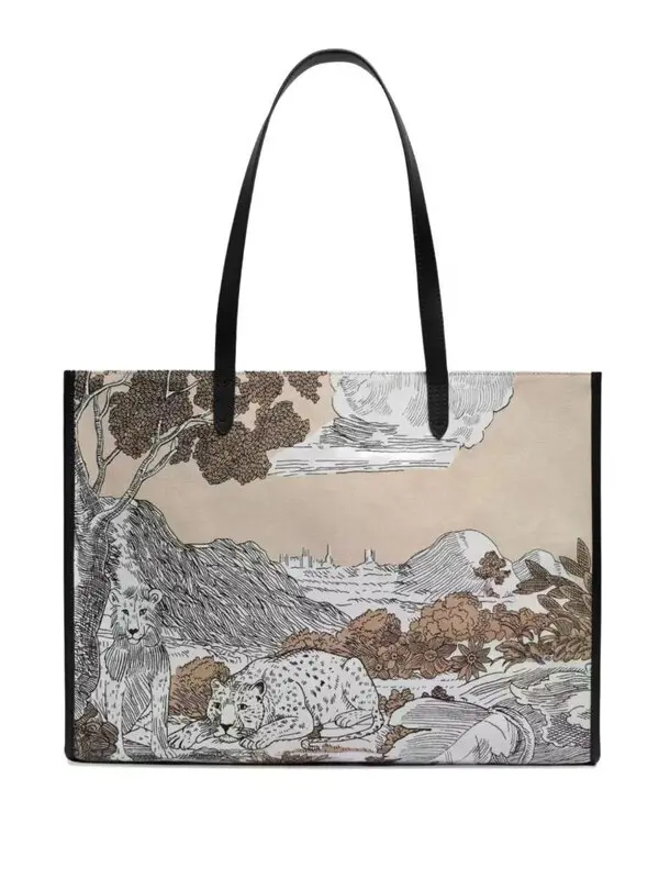 INOUI EDITIONS Printed Shoulder Bag - Neutrals