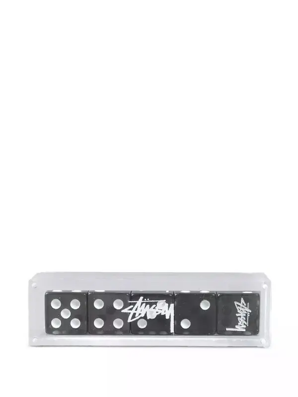 StÜssy Set Of Five Dice - Black