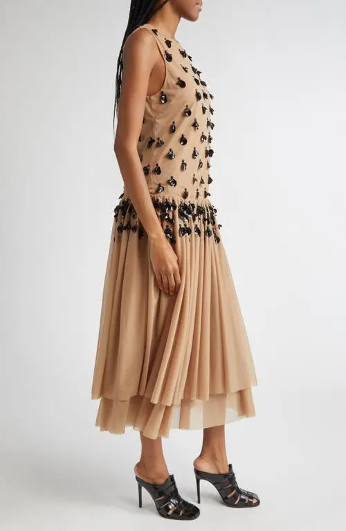 DIOTIMA Embellished Drop-waist Cocktail Dress