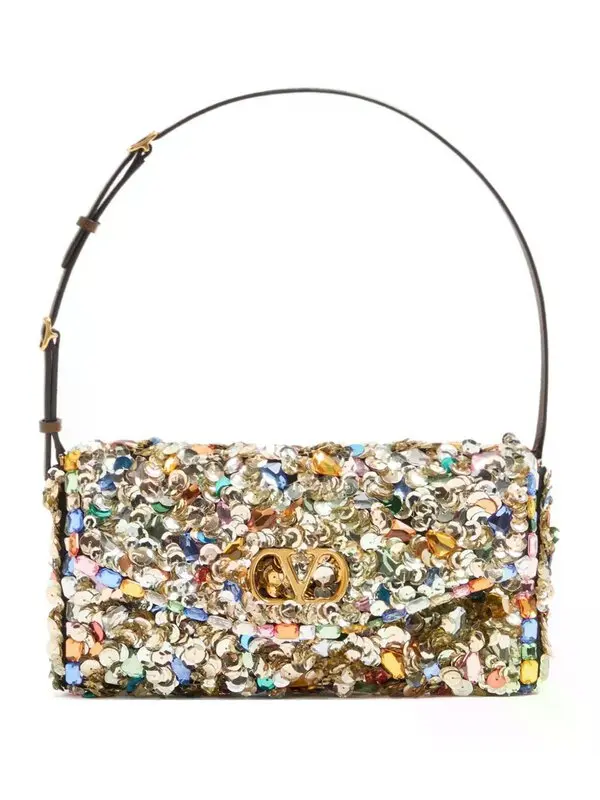 Valentino Garavani Devain Sequin Shoulder Bag