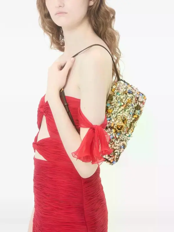 Valentino Garavani Devain Sequin Shoulder Bag