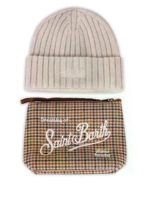 MC2 SAINT BARTH Beanie And Clutch Set - Neutrals
