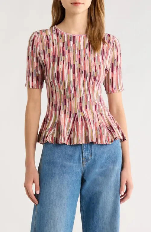 Ulla Johnson Samira Striped Short Sleeve Top