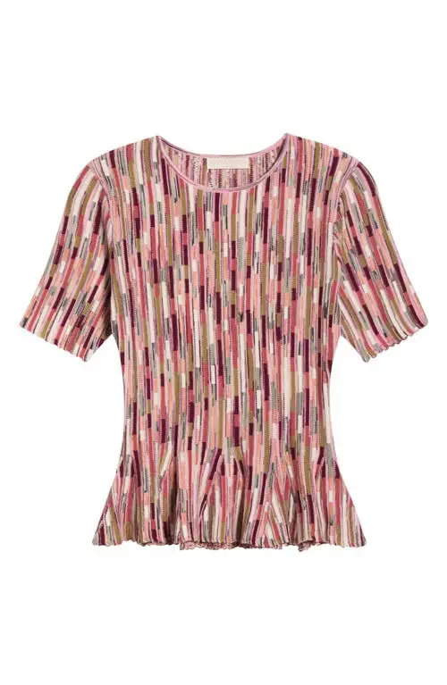 Ulla Johnson Samira Striped Short Sleeve Top