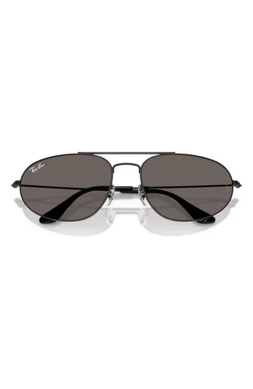 Ray-ban 62mm Oversized Irregular Sunglasses - Black/dark Grey