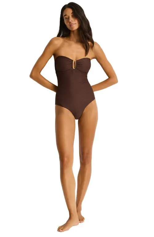 SEA LEVEL Luminara Halter One-piece Swimsuit