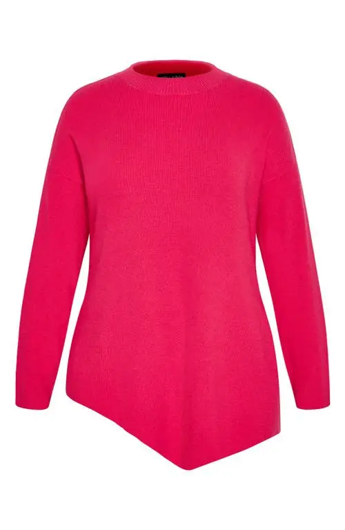 City Chic Bonnie Asymmetric Sweater
