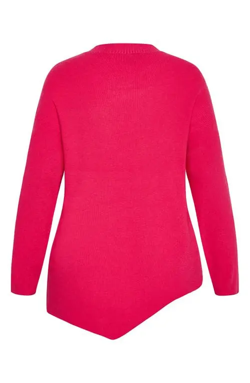 City Chic Bonnie Asymmetric Sweater