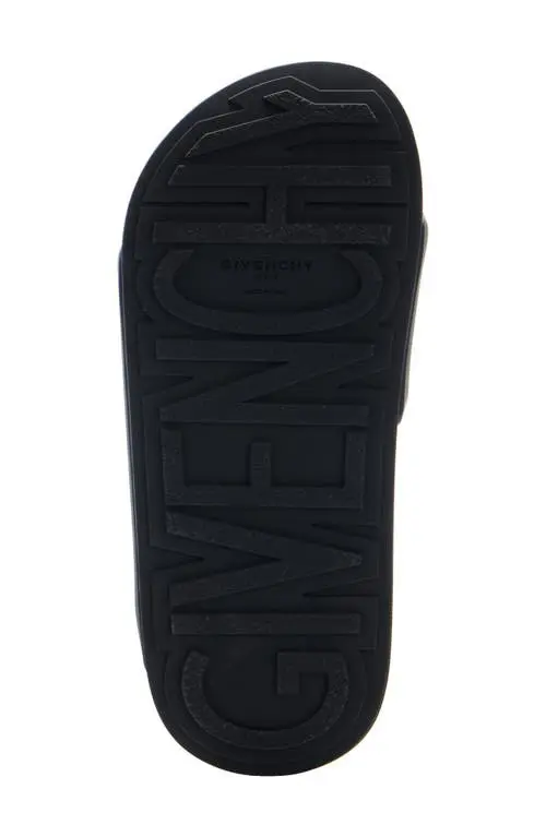 Givenchy Label Slide Sandal - Black