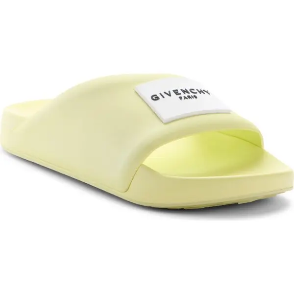 Givenchy Label Slide Sandal - Green
