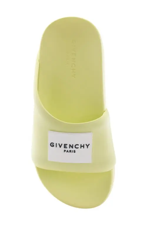 Givenchy Label Slide Sandal - Green