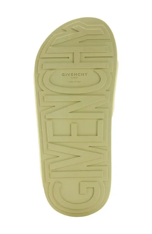 Givenchy Label Slide Sandal - Green