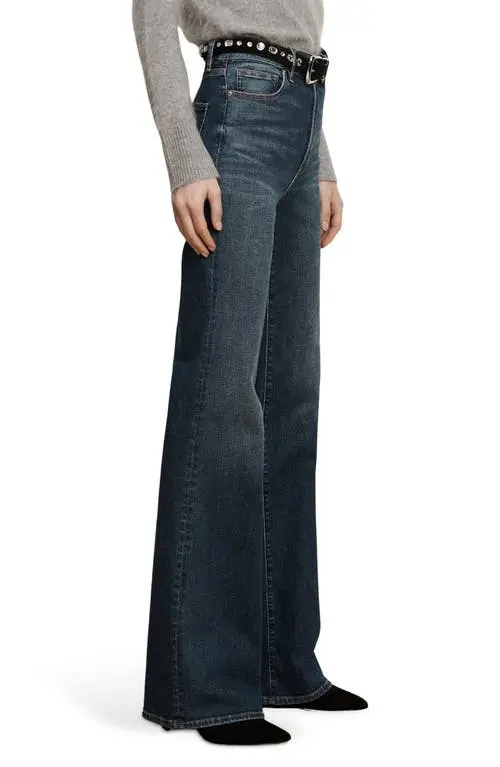 Veronica Beard Crosbie High-waist Wide-leg Jeans