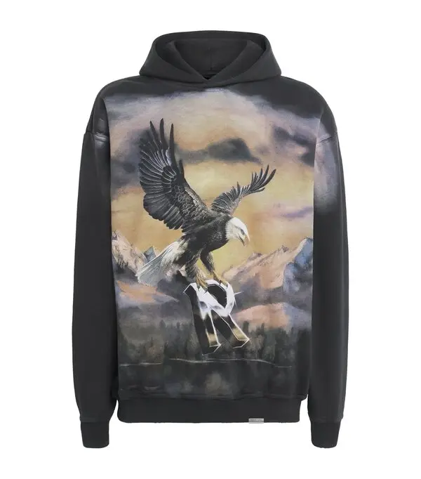 REPRESENT Cotton Eagle Hoodie - Black