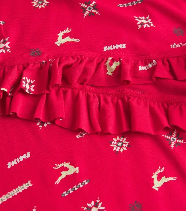SKIMS Modal-blend Festive Print Pyjama Top