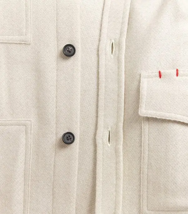 Isaia Cashmere Overshirt - Beige