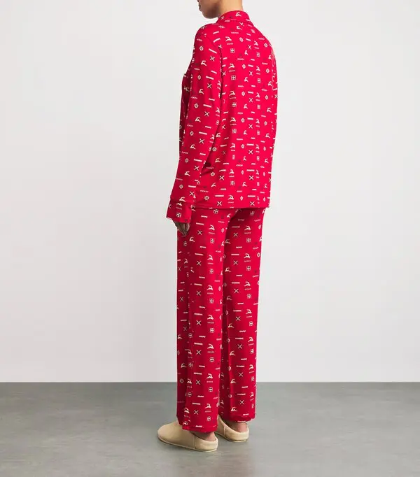 SKIMS Modal-blend Festive Print Pyjama Set