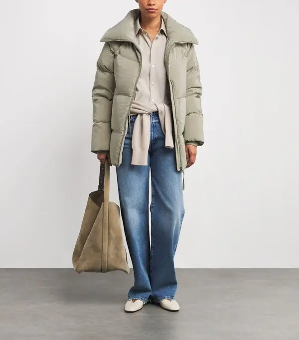 Varley Valencia Down Puffer Jacket - Grey