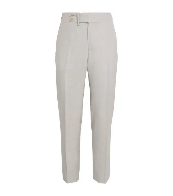 Isaia Wool-silk-linen Trousers