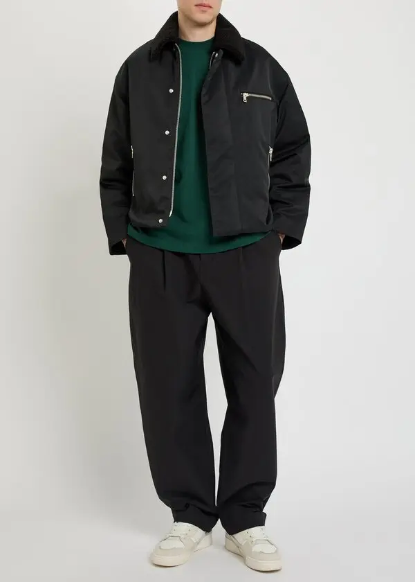 MKI MIYUKI ZOKU Padded Shearling-collar Nylon Jacket