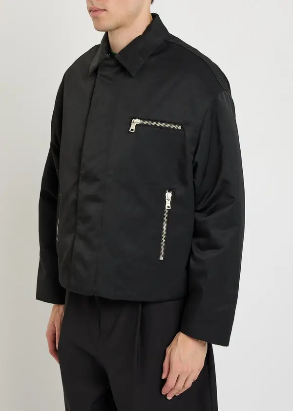 MKI MIYUKI ZOKU Padded Shearling-collar Nylon Jacket