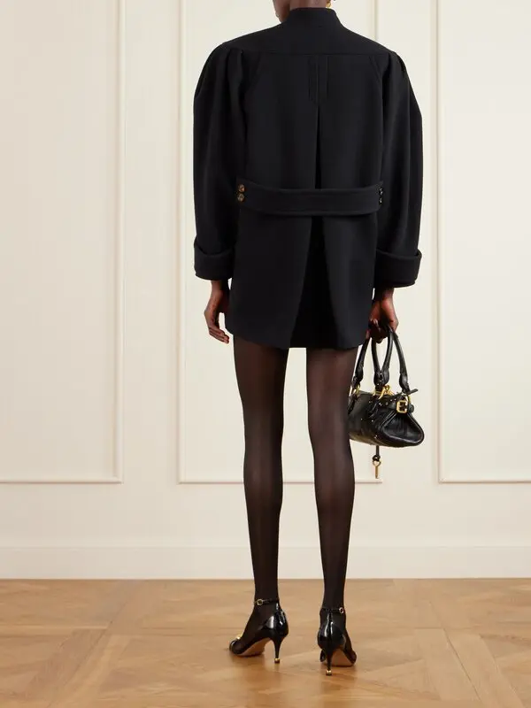 Chloé Wool-blend Double-breasted Coat - Blue