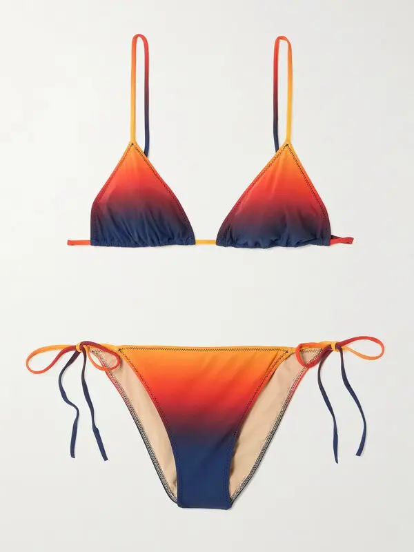 LIDO Trentasei Dégradé Triangle Halterneck Bikini - Blue