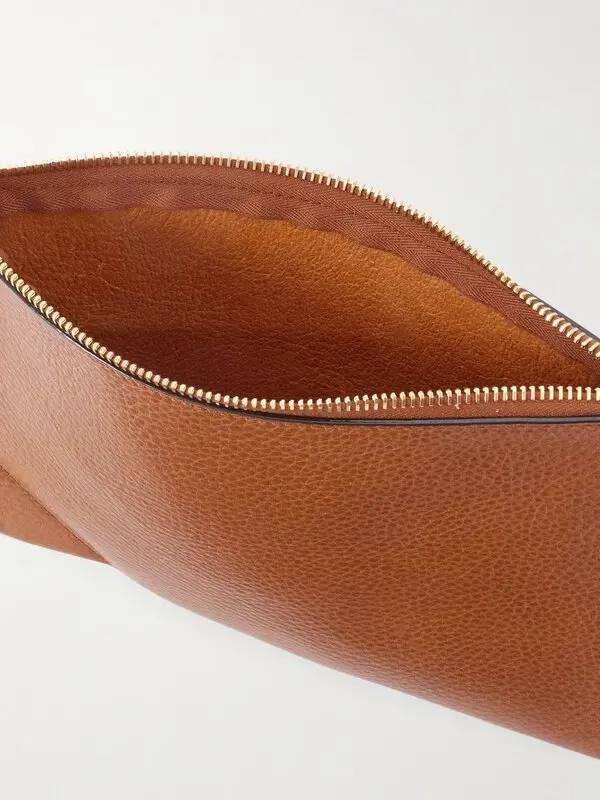 Chloé Embellished Textured-leather Pouch