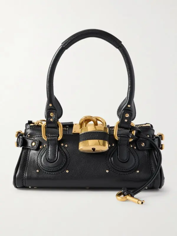 Chloé Paddington Embellished Leather Tote - Black