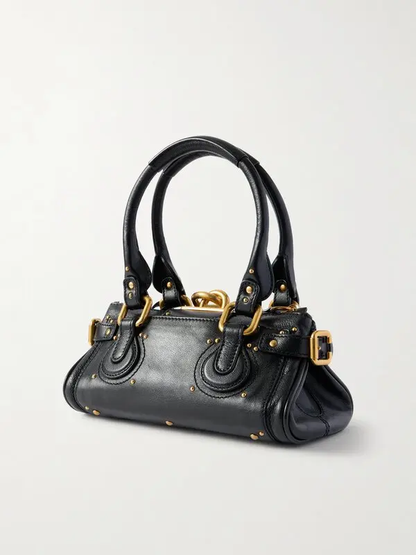 Chloé Paddington Embellished Leather Tote - Black