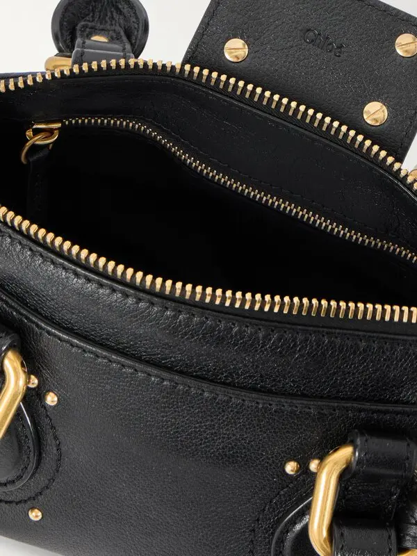 Chloé Paddington Embellished Leather Tote - Black