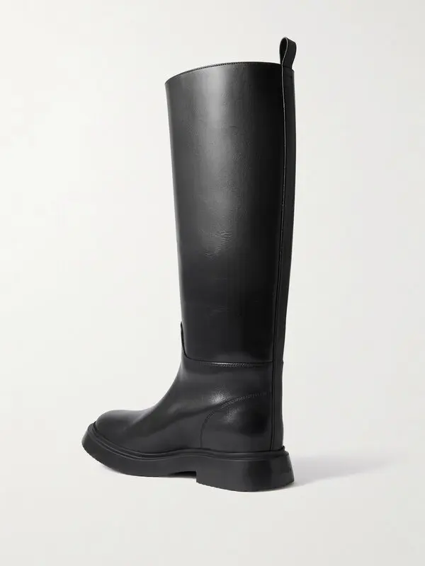 Proenza Schouler Bank Leather Knee Boots