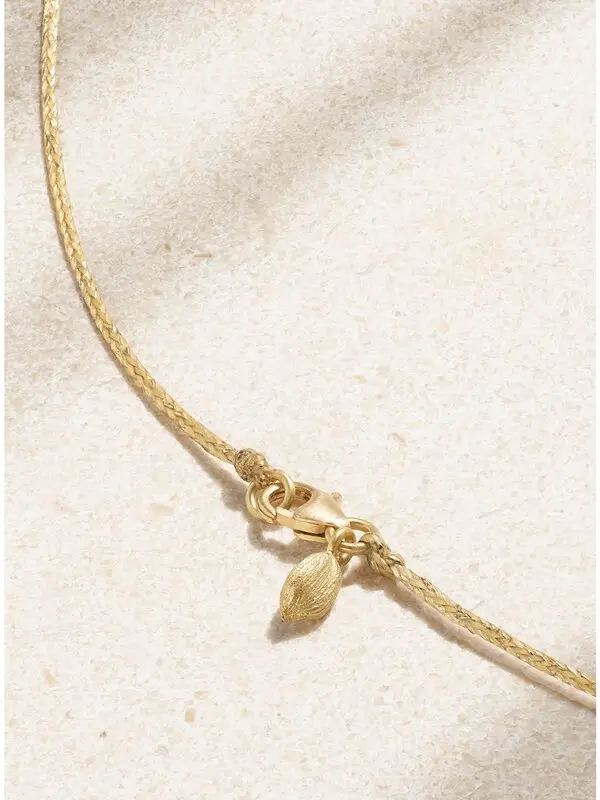 PIPPA SMALL 18-karat Gold And Sapphire Pendant Necklace
