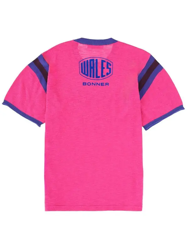 WALES BONNER T-shirt "soul - Fuchsia