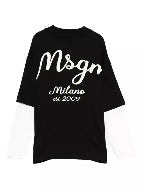 MSGM T-shirt Jersey - Black