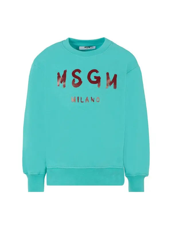 MSGM Jersey With Logo - Blue