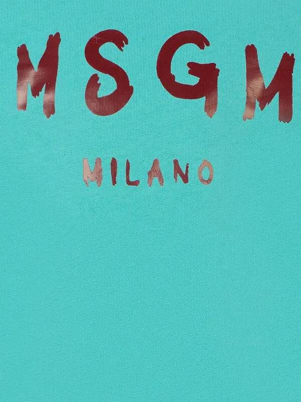 MSGM Jersey With Logo - Blue