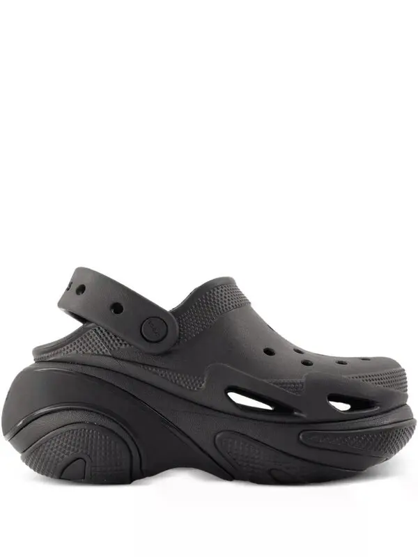 CROCS Platform-heel Clogs - Black