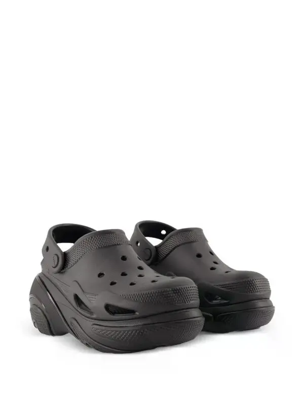 CROCS Platform-heel Clogs - Black