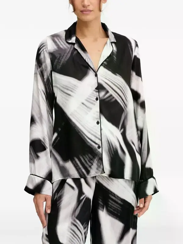 Dkny Abstract Print Pajama Set