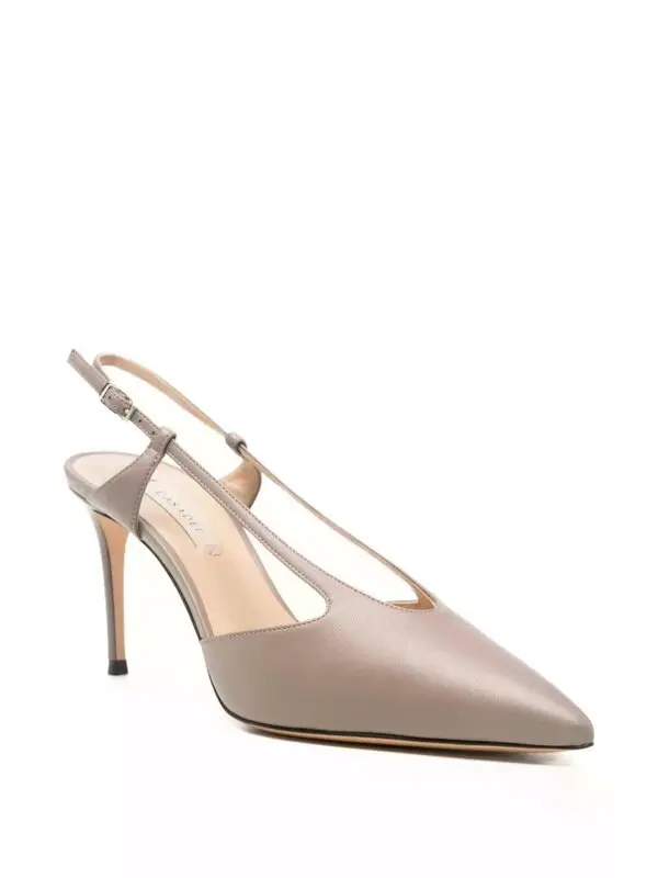 Casadei 80mm Pointed Slingback Pumps