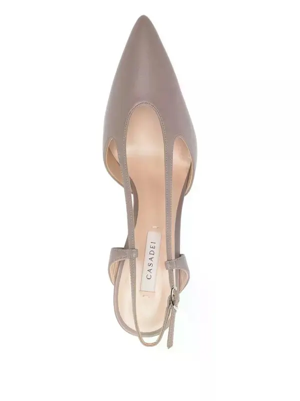 Casadei 80mm Pointed Slingback Pumps