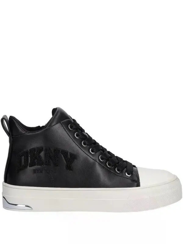 Dkny 35mm Logo-lettering High-top Sneakers