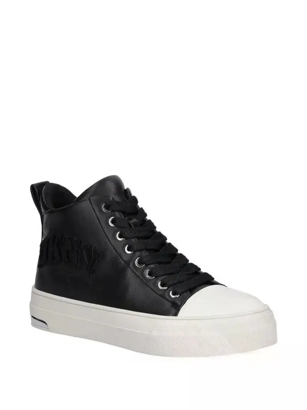 Dkny 35mm Logo-lettering High-top Sneakers