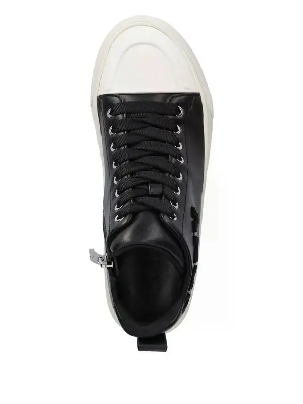 Dkny 35mm Logo-lettering High-top Sneakers