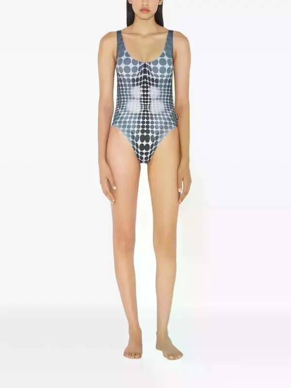 JEAN PAUL GAULTIER Printed Swimsuit - Grey