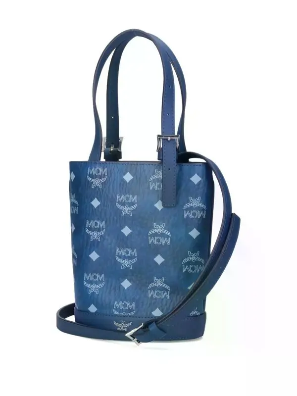 Mcm Mini Logo-print Tote Bag