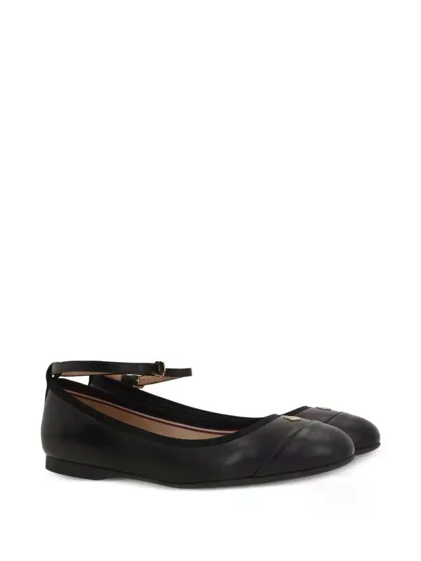 Bally Ankle-strap Ballet Flats