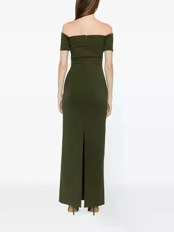 one shoulder long sleeve green dress Elegant One Shoulder Long Sleeve Teal Chiffon Prom Dresses,PD00343 –  AlineBridal main image 1