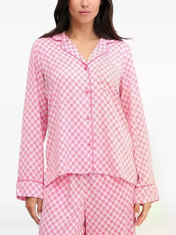 Dkny Logo Print Pajama Set